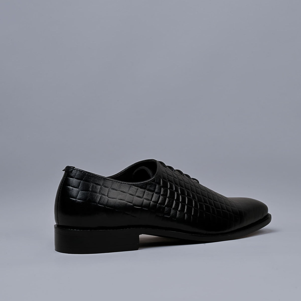 OBSIDIAN - Black Croc Print Genuine Leather Whole-Cut Blake Shoes ...